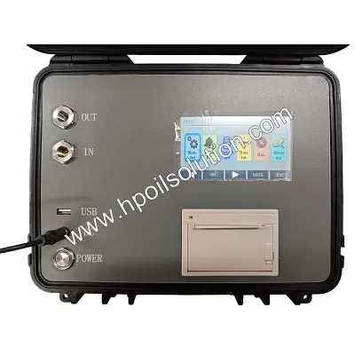 Oil Particle Counter for Lube Hydraulic Oil NAS and moisture PPM analyzer