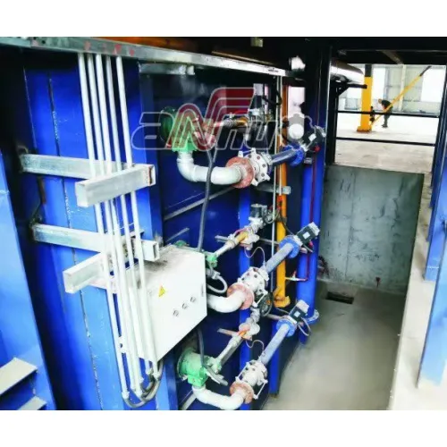 L-shaped hot-dip galvanizing line