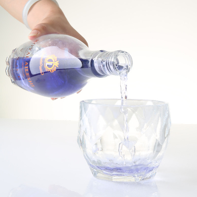 1 liter water alcohol personalized liquor glass bottle