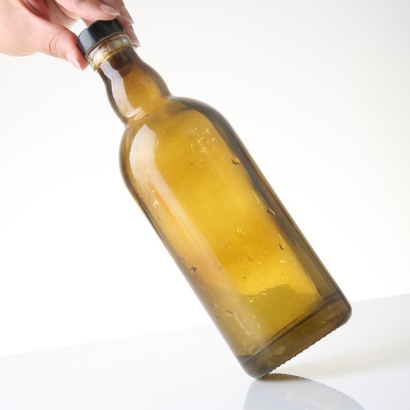 custom empty alcohol glass beer bottles with lids