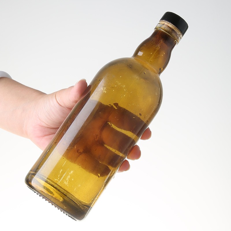 custom empty alcohol glass beer bottles with lids