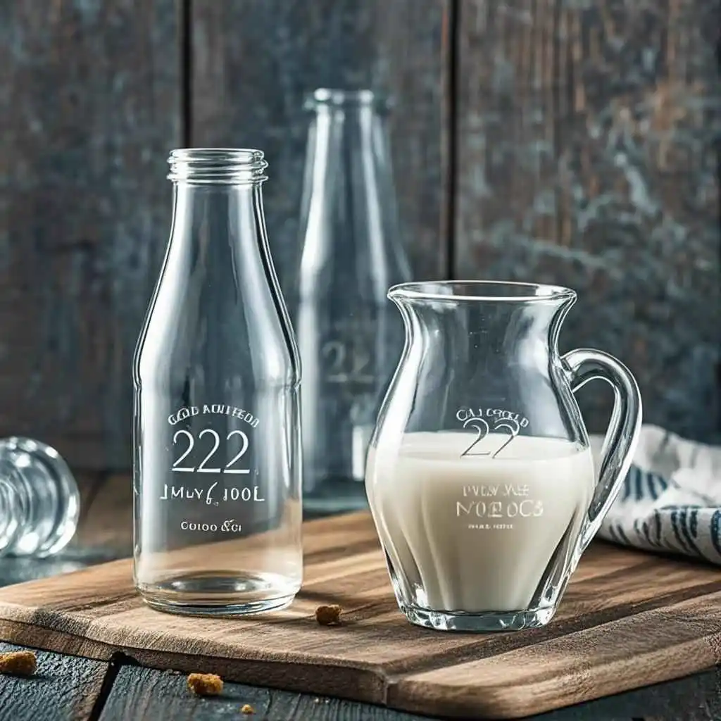 bulk empty glass milk bottles with lids wholesale