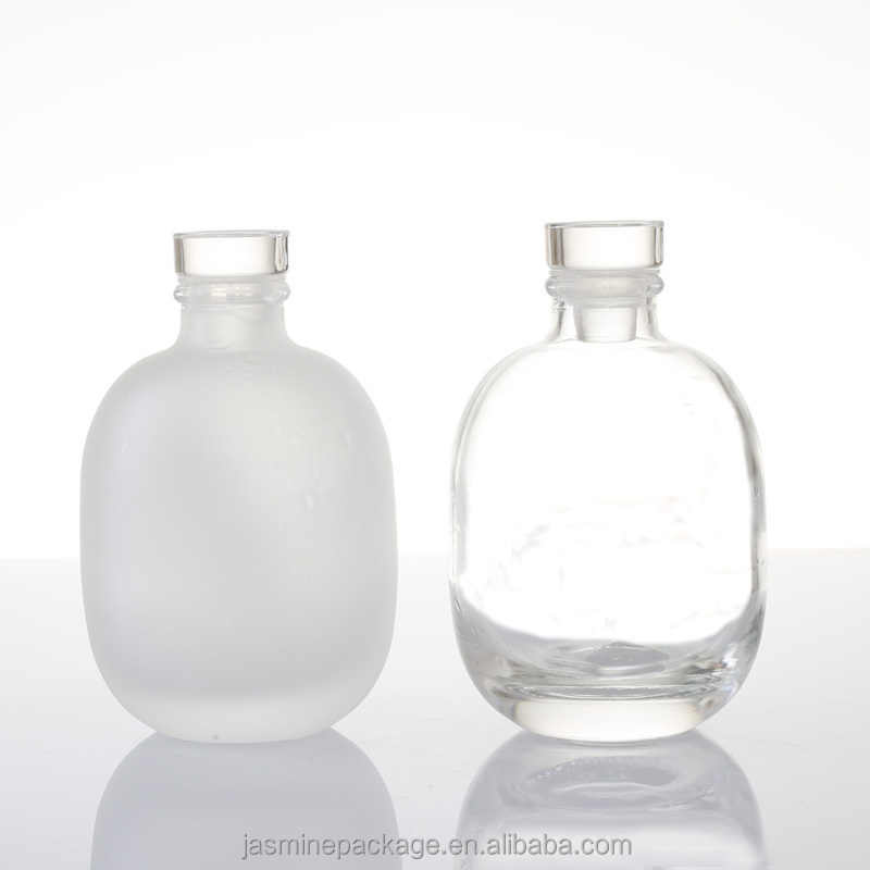 250ml 500ml Round Clear Frosted beverages bottle