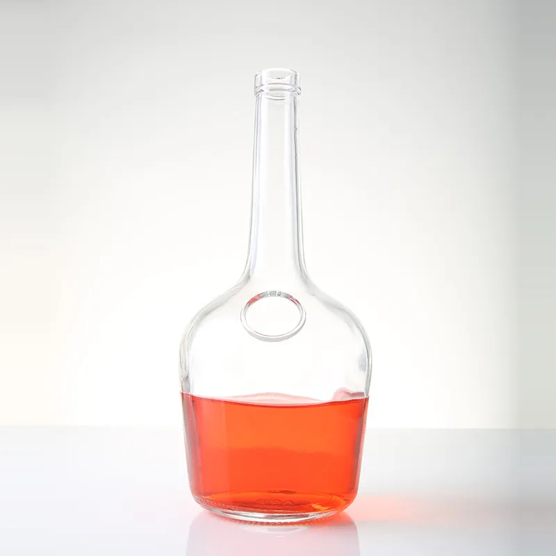 Crystal Long Neck Liquor Glass Bottle With Lid