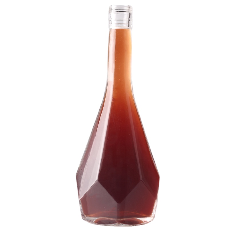 Angular clear glass spirits bottle 750ml Angular clear glass spirits bottle 750ml