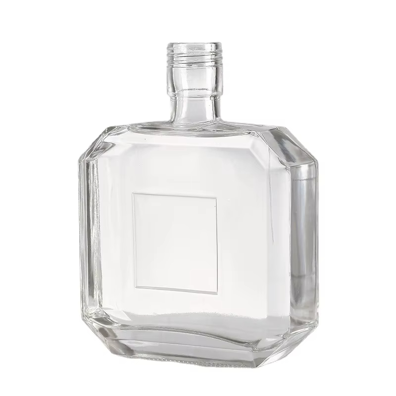 Buy empty transparent square bottle at a special price