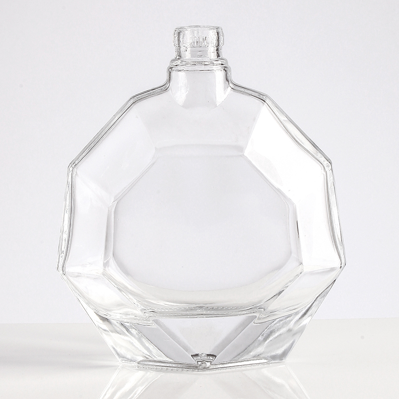 Strange and elegant 700ml rum bottle