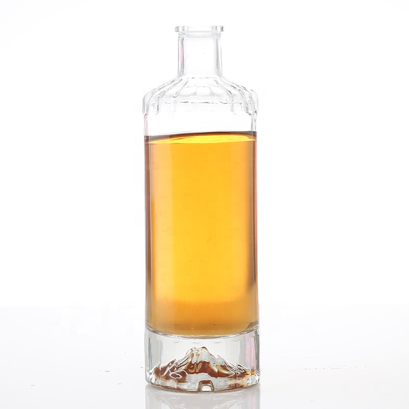 Custom Mountain Bottom Engraved Liquor Glass Bottles