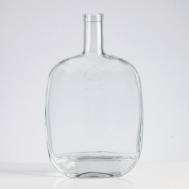 High Grade Transparent Cylinder 700ml Glass Bottles