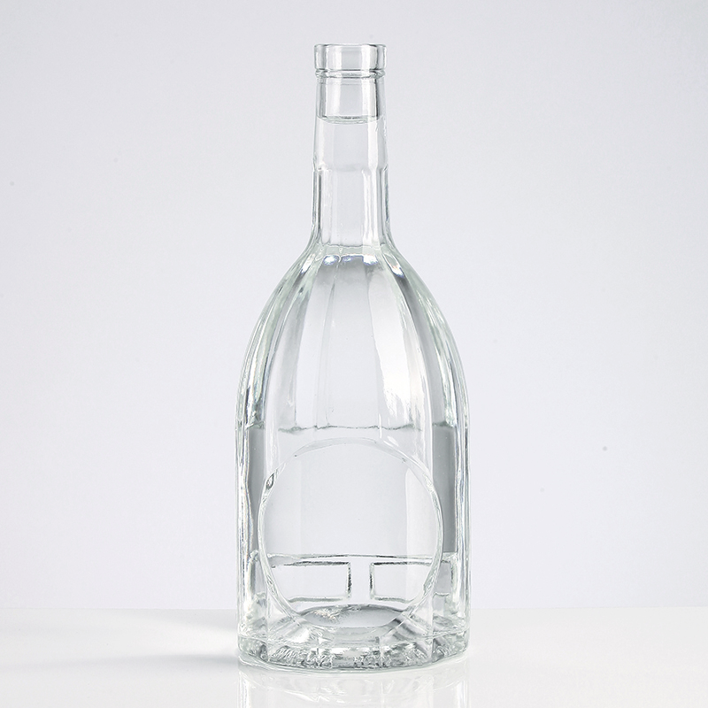 700ML pear shaped glass bottle with cork
