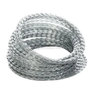 Spiral Single cross razor concertina wire
