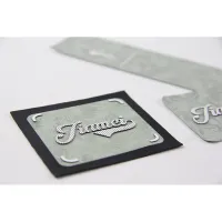 Raised Rubber Print Label