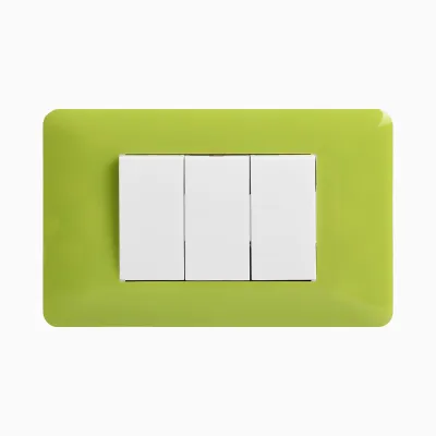 V12 Series Yellow Green Border Switch&Socket