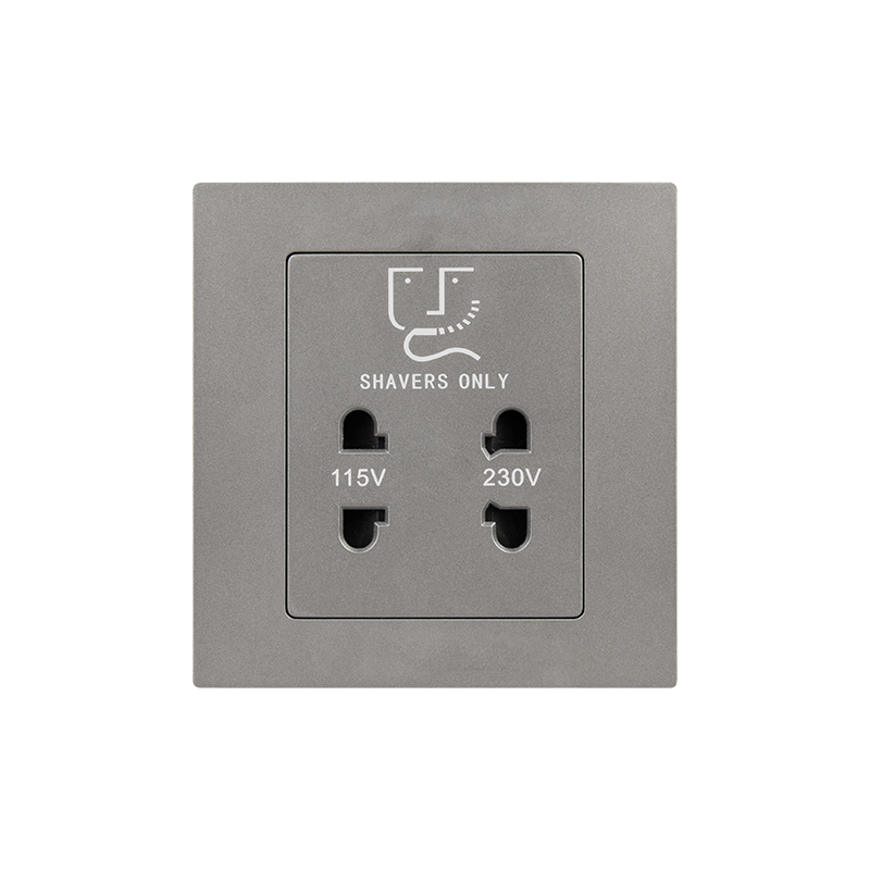 86 Series Grey Shaver Socket