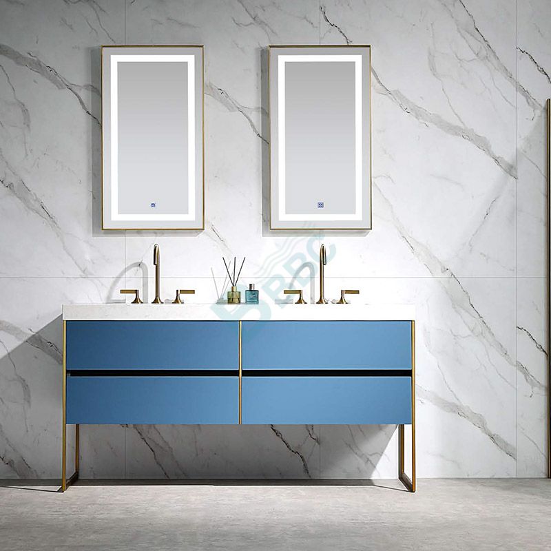 Stainless Steel Frame Of Free-Standing Bathroom Vanities