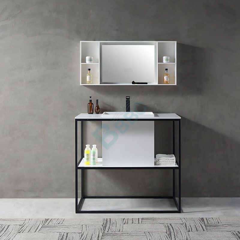 Metal frame Vanities with Wall-hung & Free-standing Model
