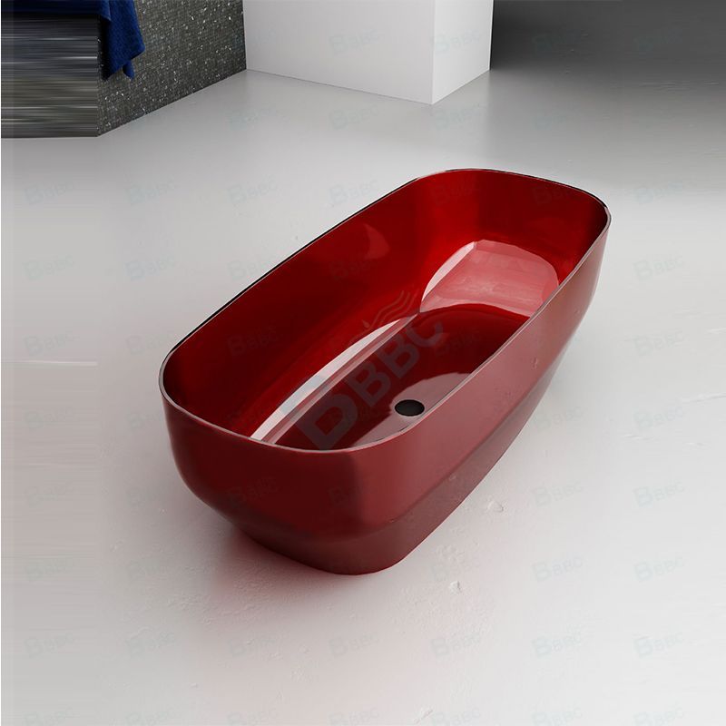 Red - Transparent - Bathtub