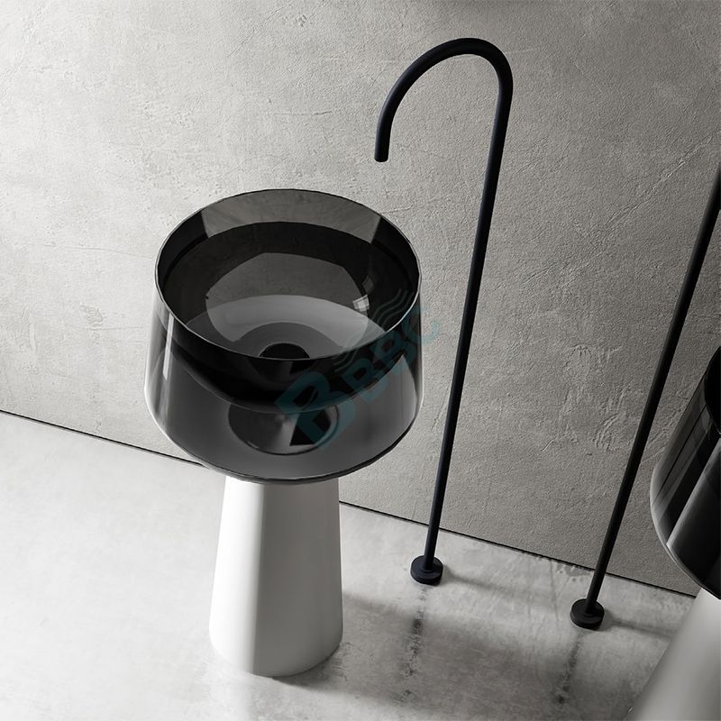 High Quality Transparent Pedestal Basin