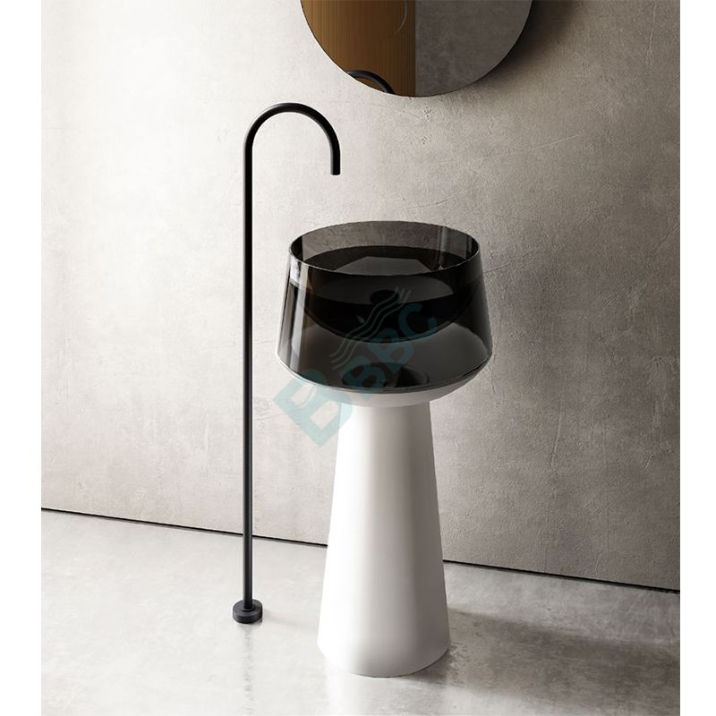 High Quality Transparent Pedestal Basin