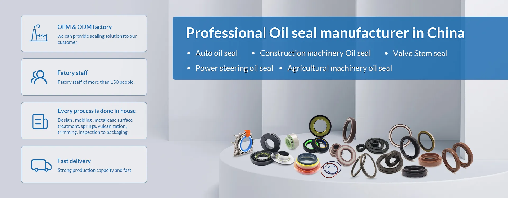What are the oil seal materials?