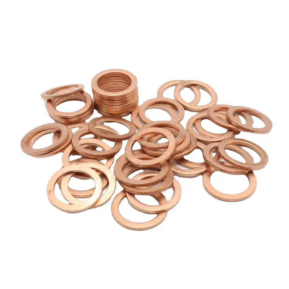 Copper Washer Washer Sump Plug Oil Seal Washer Hardware Fastener Ring