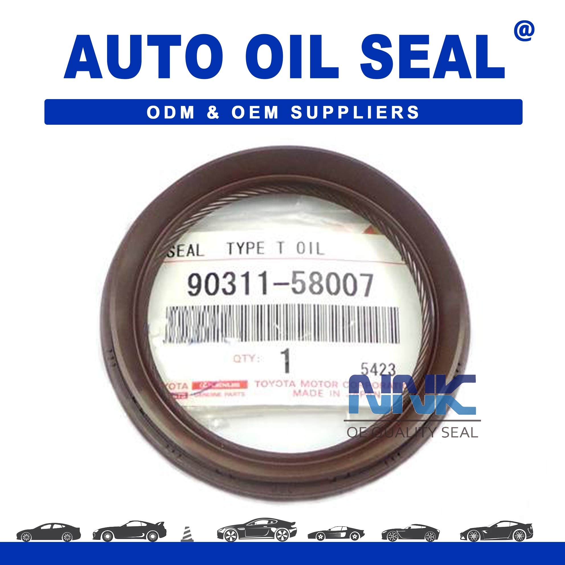 90311-58007 Crankshaft Oil Seal Automotive Oil Seal Auto Spare Parts