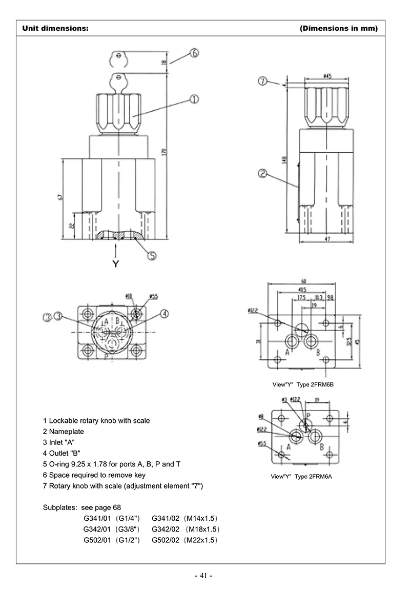 Two Way Flow Control Valve 2FRM6