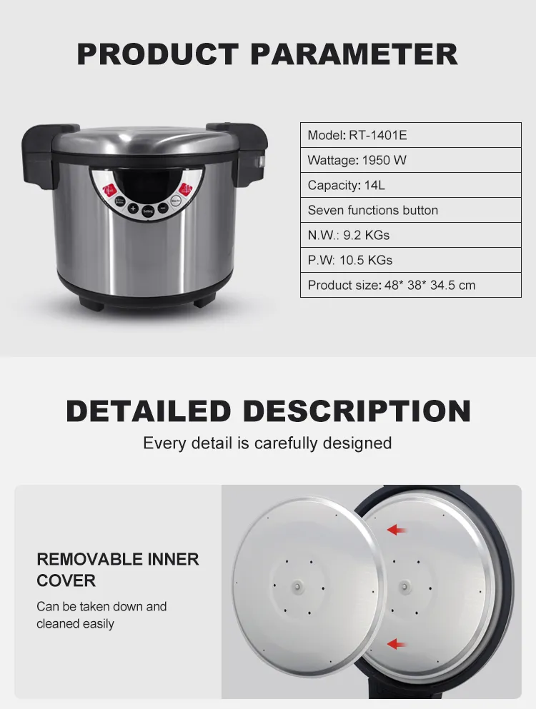 Stainless Steel Multifunctional Boba Tapioca Milk Tea Rice Cooker