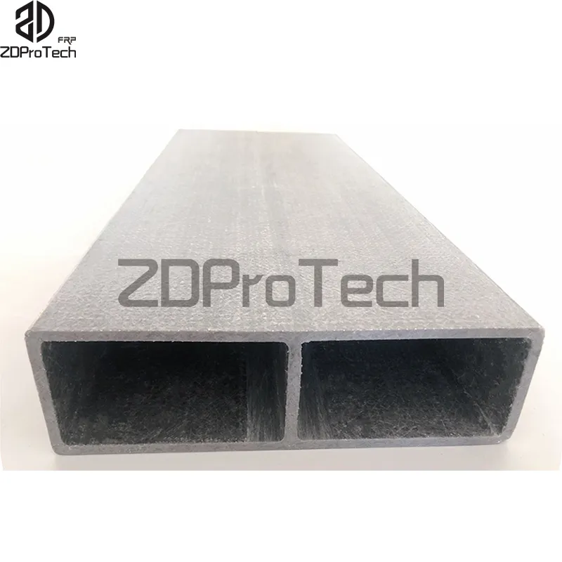 Correa de fibra de vidrio, tubo FRP RHS, tubo rectangular RHS de fibra ...