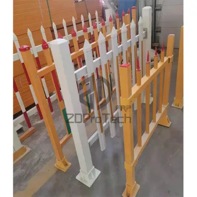 Fiberglass Highway Guardrail, FRP Safety Fence, GRP Fence