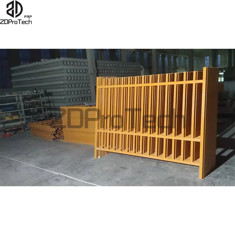 Fiberglass Highway Guardrail, FRP Safety Fence, GRP Fence