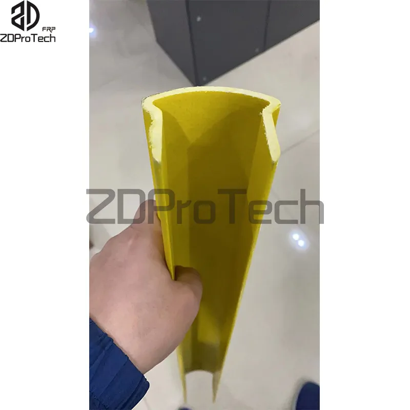 FRP omega shape, FRP omega profiles, Fiberglass handrail profiles