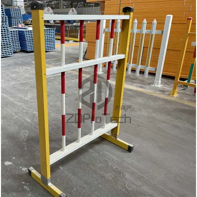 Fiberglass Highway Guardrail, FRP Safety Fence, GRP Fence