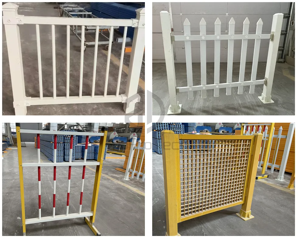 Fiberglass Highway Guardrail, FRP Safety Fence, GRP Fence