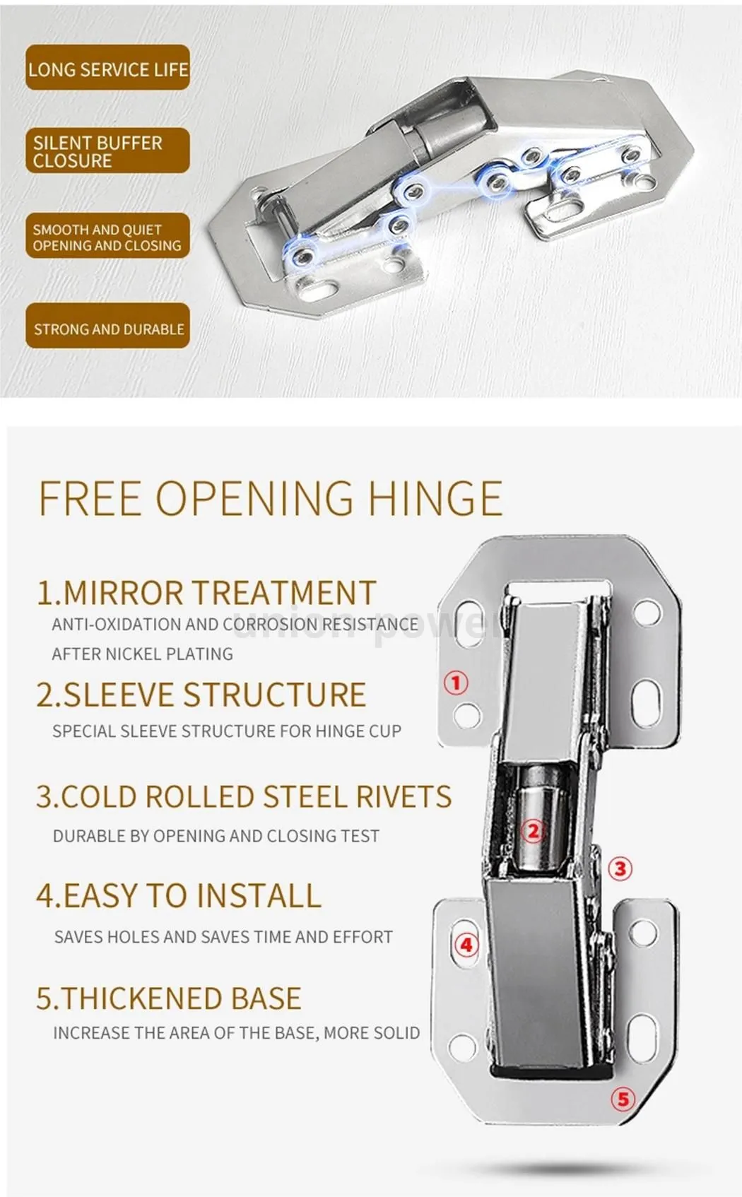 Cabinet Frog Hinge CHF-35