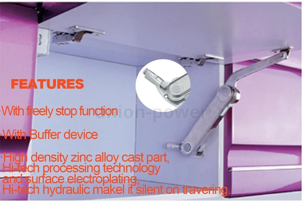 Heavy Duty Buffer Cabinet Support Lift Fitting HZS-G316-A