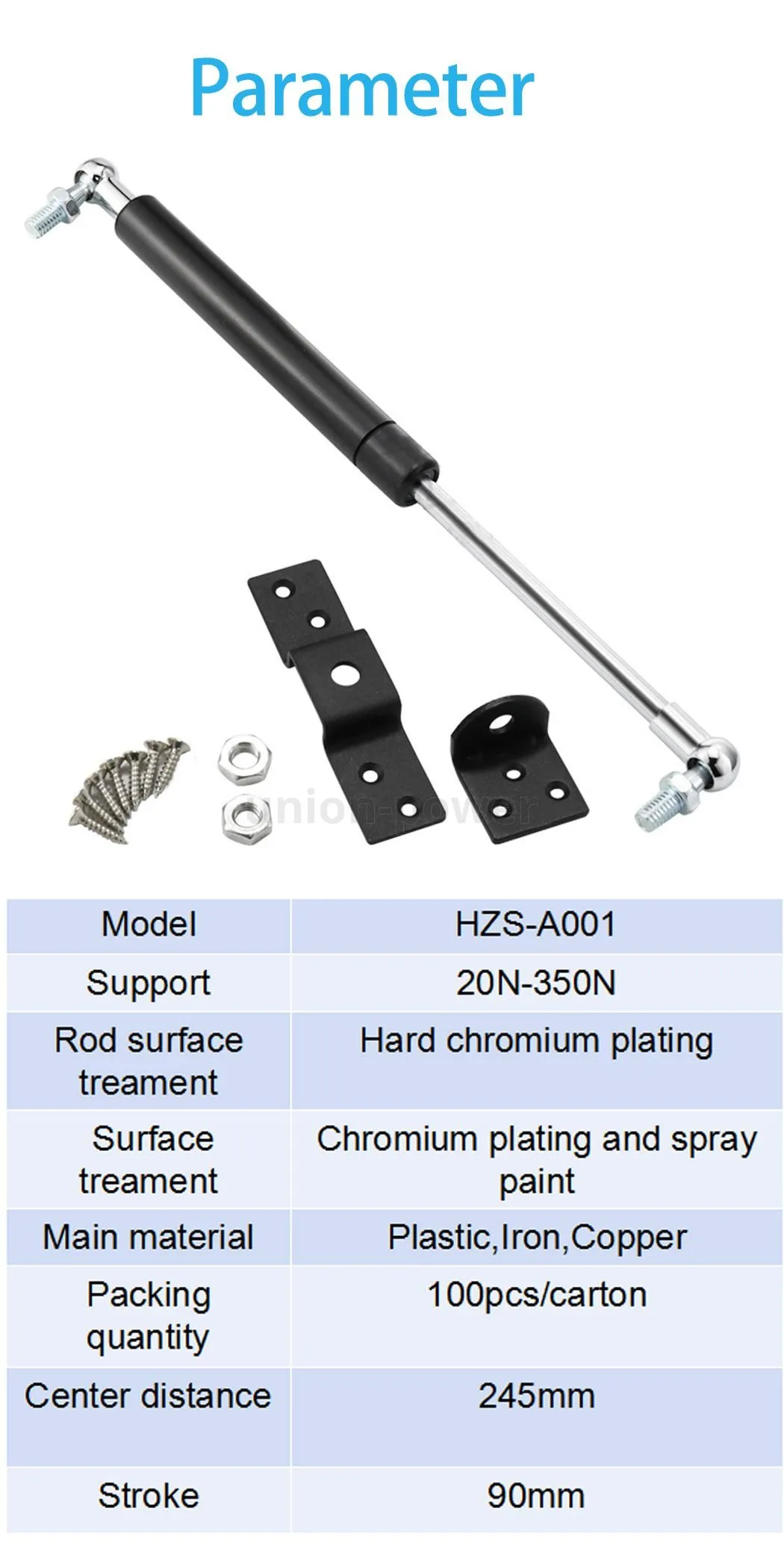 Mechanical Hydraulic Industrial Support Air Pressure Rod HZS-A001