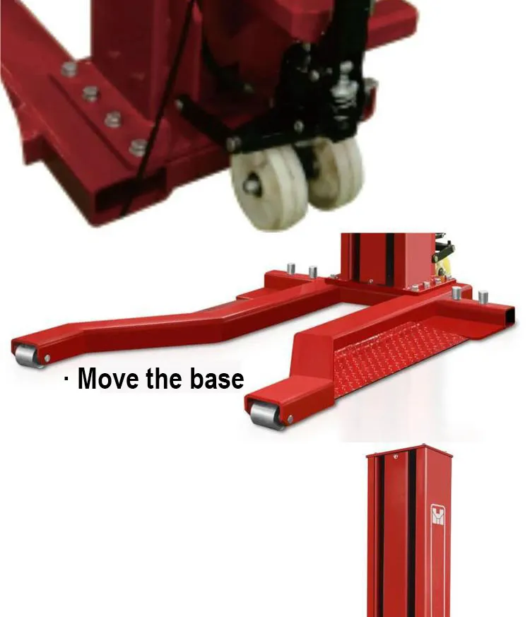 single post car lift,one post car lift,single post portable car lift