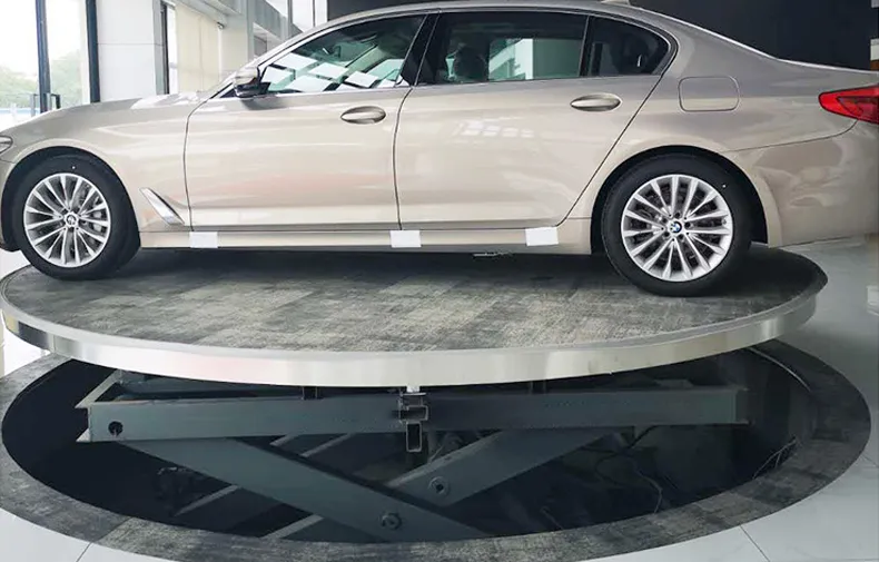 Vehicle Rotating，Platform Hydraulic Lifting