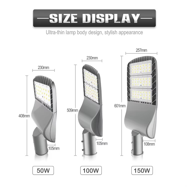 LED 220V street lights - Available in 50W-200W