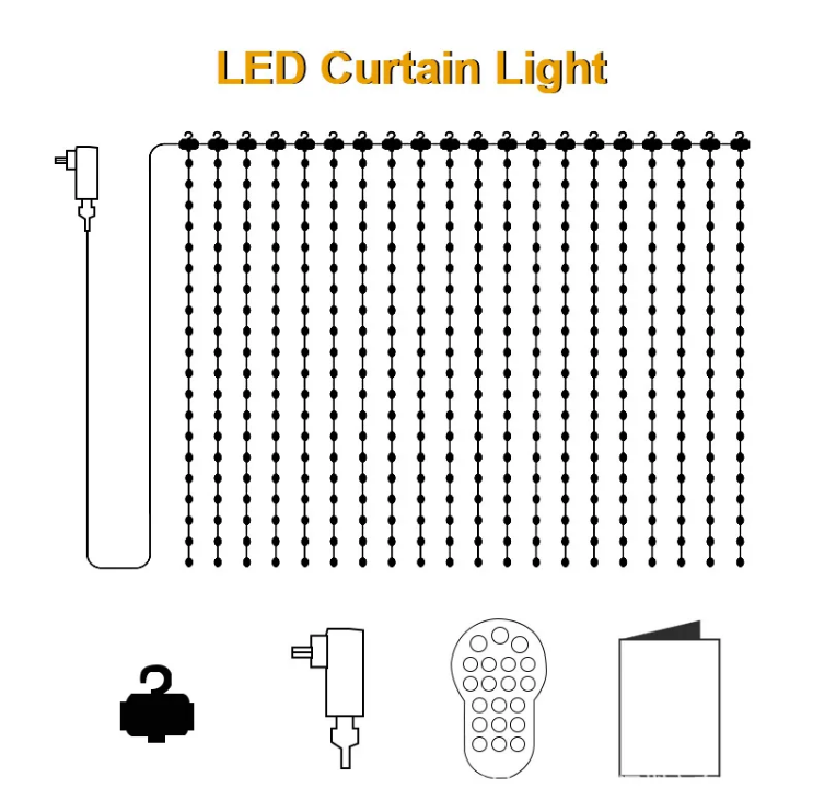 LED curtain light with APP Controller