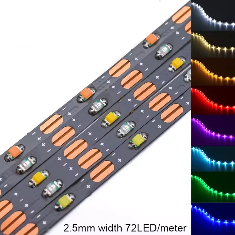 5v 12v Ultra Thin 2.5mm led strip lights
