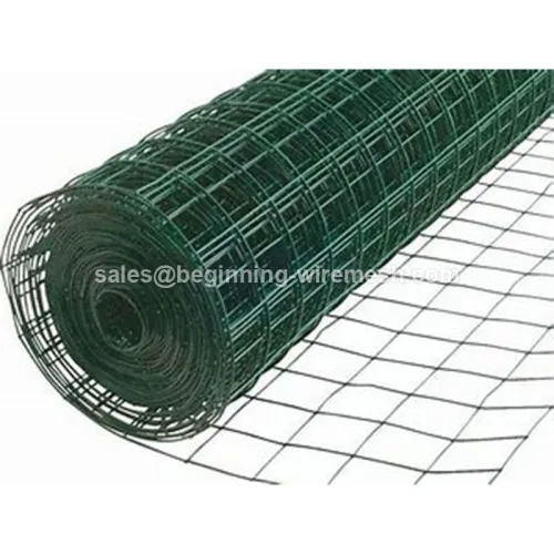 Green PVC Coated Wire Mesh - Beginning