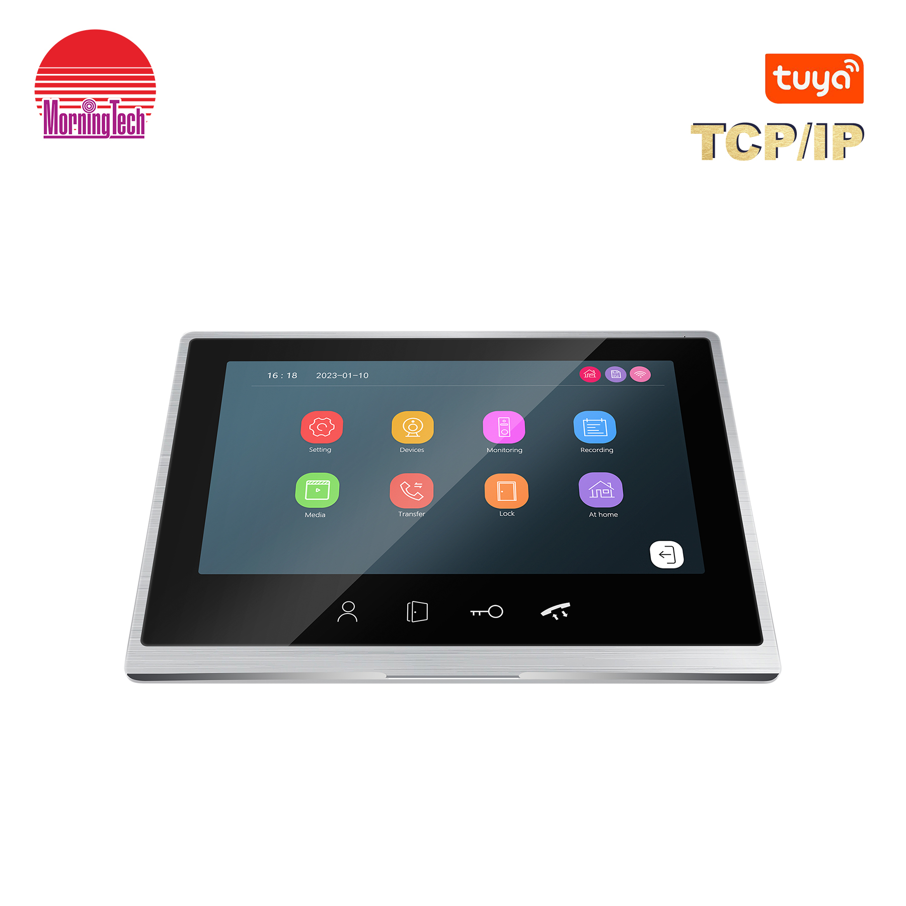 TCP/IP video door phone intercom system 10.1-inch sensor button TCP/IP video door phone intercom system 10.1-inch sensor button