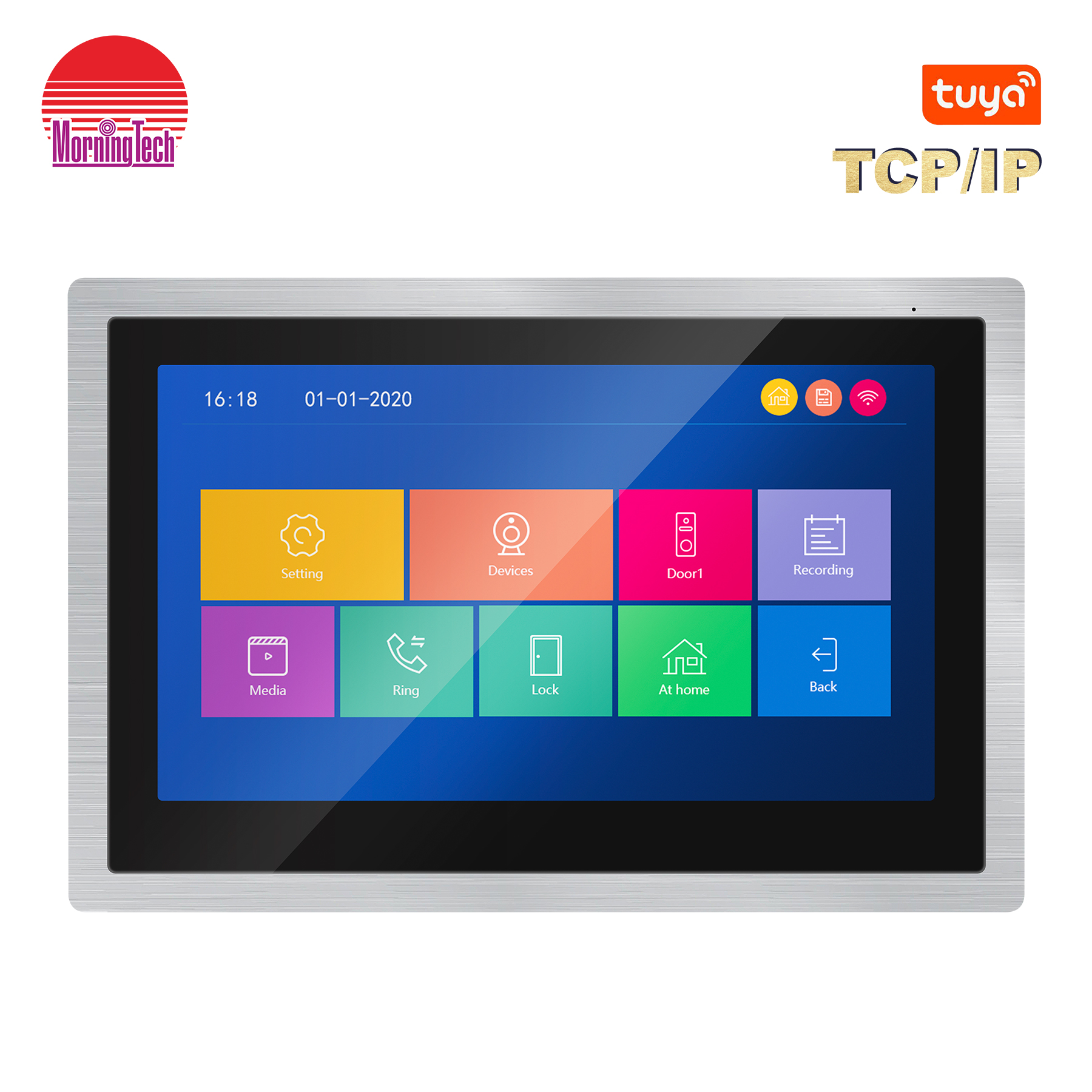 TCP/IP video door phone intercom system 10.1-inch indoor monitor TCP/IP video door phone intercom system 10.1-inch indoor monitor