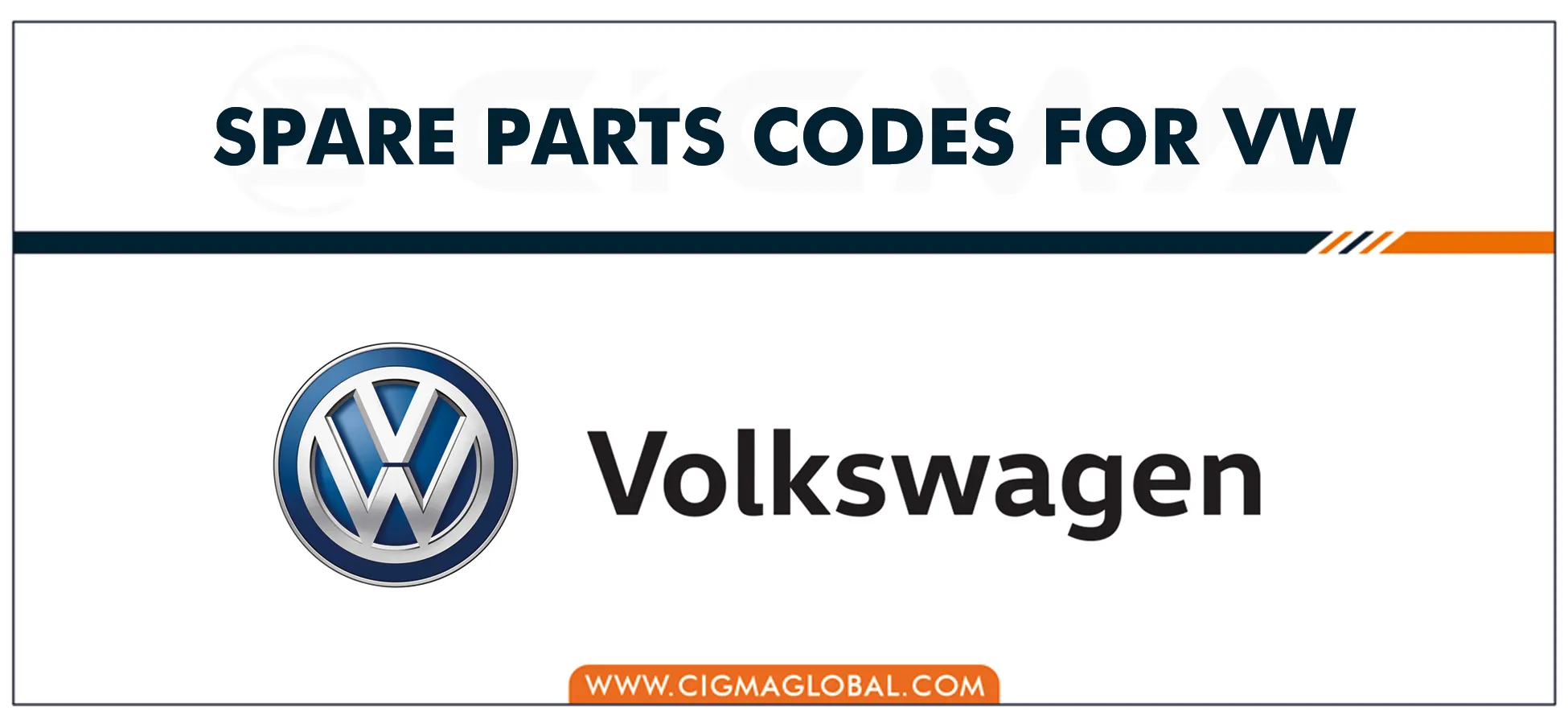 PART CODES FOR VW
