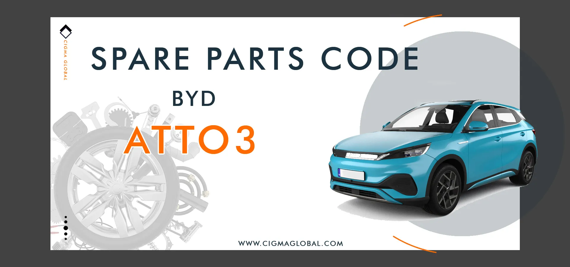 PART CODES FOR BYD ATTO 3