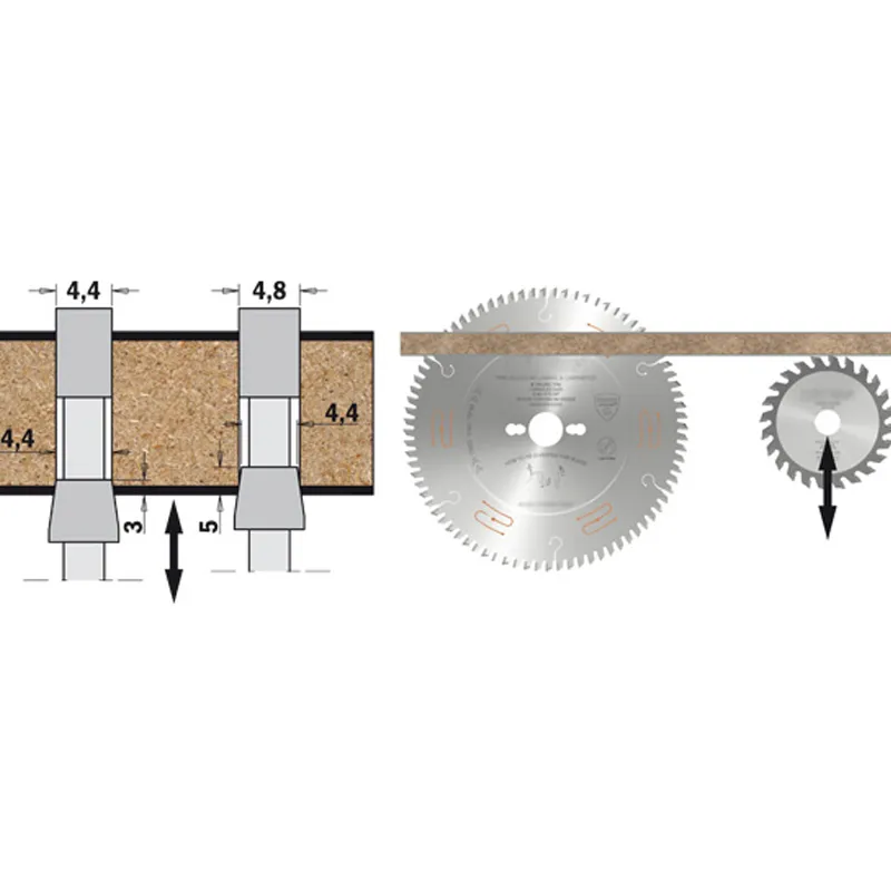 120mm 24t Conical Scoring Blades