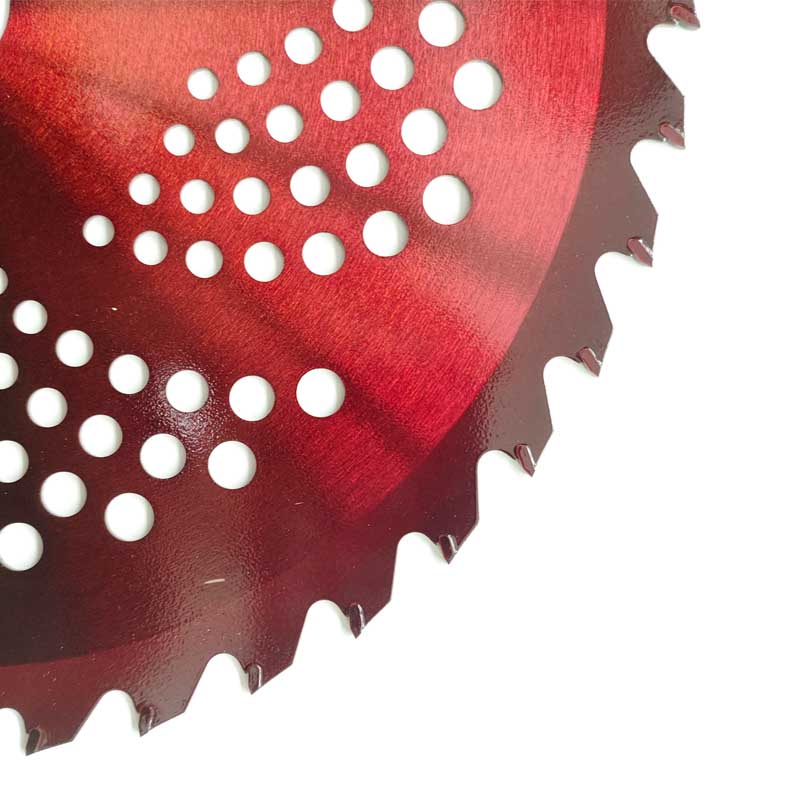 Durable Red Coating Grass Cutting Circular Saw Blades – 230MM & 255MM