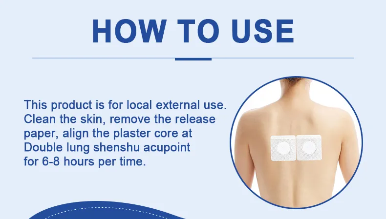 No Cough Organic Herbal Patch Cough And Asthma Relief Plaster